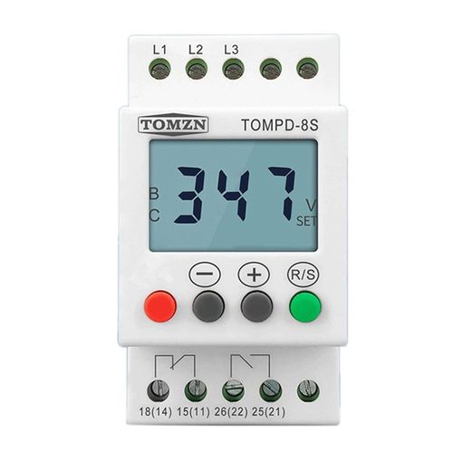 915 Generation 3 Phase Din Rail Adjustable Under Over Voltage Protector ...