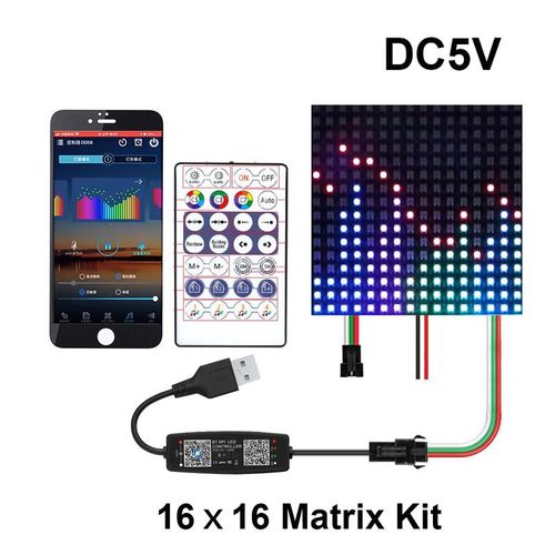 Generic Dc5v Ws2812b Matrix Individually Addressable Ws2812 Led Panel ...