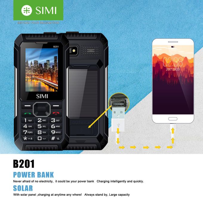 SIMI B201 2.4inch Feature Phone Solar Charging 4000mAh @ Best Price ...