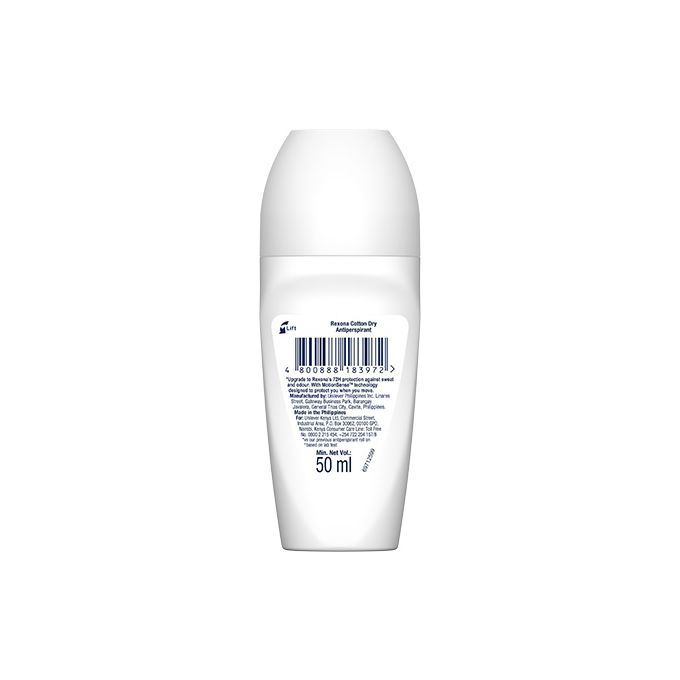 Rexona Rexona women Roll-on , 72hr Anti-perspirant , Cotton dry ,50ML ...