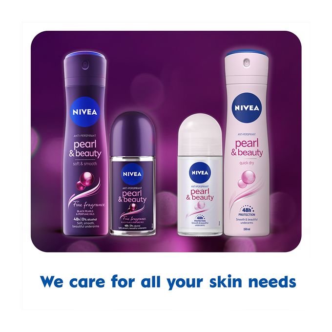 Nivea Pearl And Beauty Black Pearl Fine Fragrance Anti Perspirant Roll On 48h 50ml Best Price