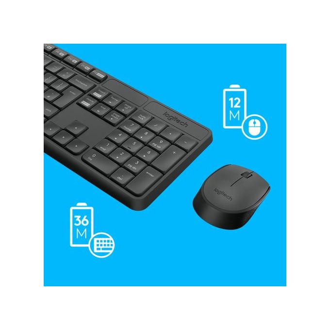 Logitech Mk235 Wireless Keyboard And Mouse Combo Grey Best Price