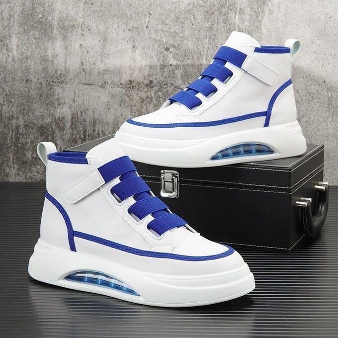 ALagzi Men's High Top Trendy Shoes - Blue And White @ Best Price Online ...