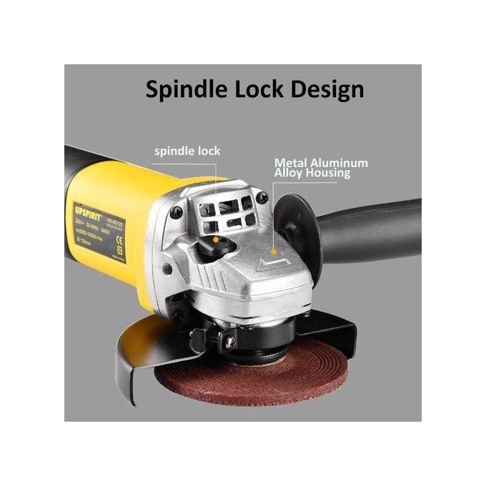 Mythco 125mm Electric Angle Grinder Power Tools 1050W with 6-Speed ...