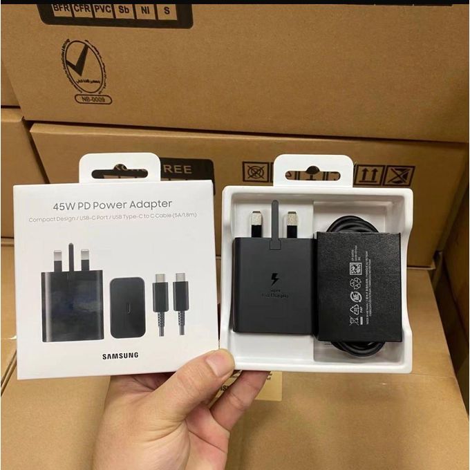 Samsung Galaxy S25 Ultra 45W Super Fast Charger Type C, USB C-C (5A ...