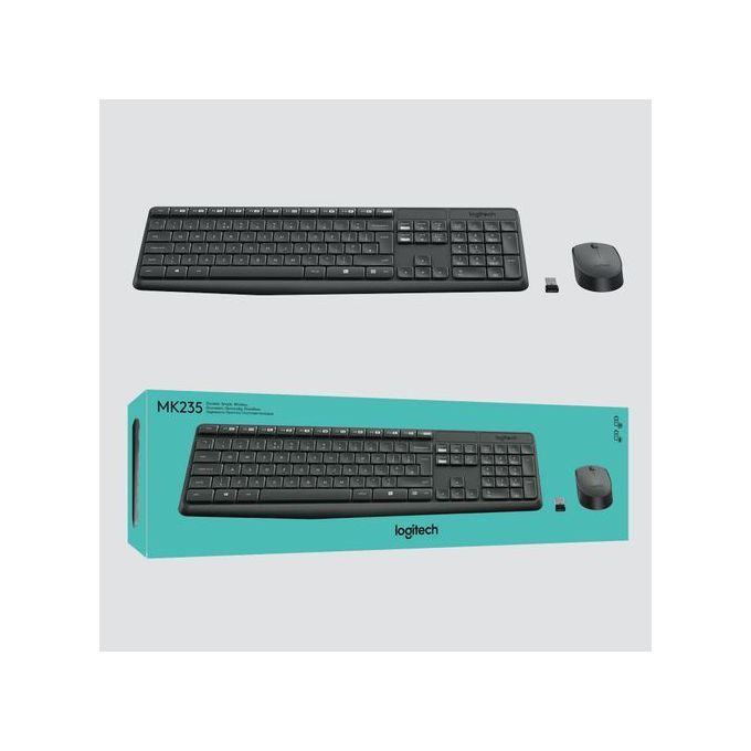 Logitech Mk235 Wireless Keyboard And Mouse Combo Grey Best Price