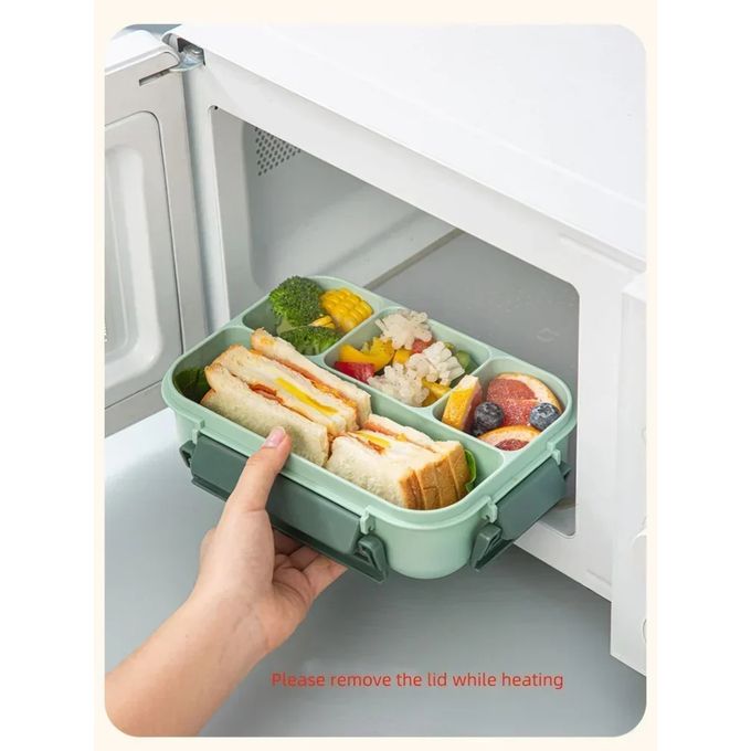 Bento 4 Compartment 1300ML Leakproof Portable Lunch Box BPA Free With ...