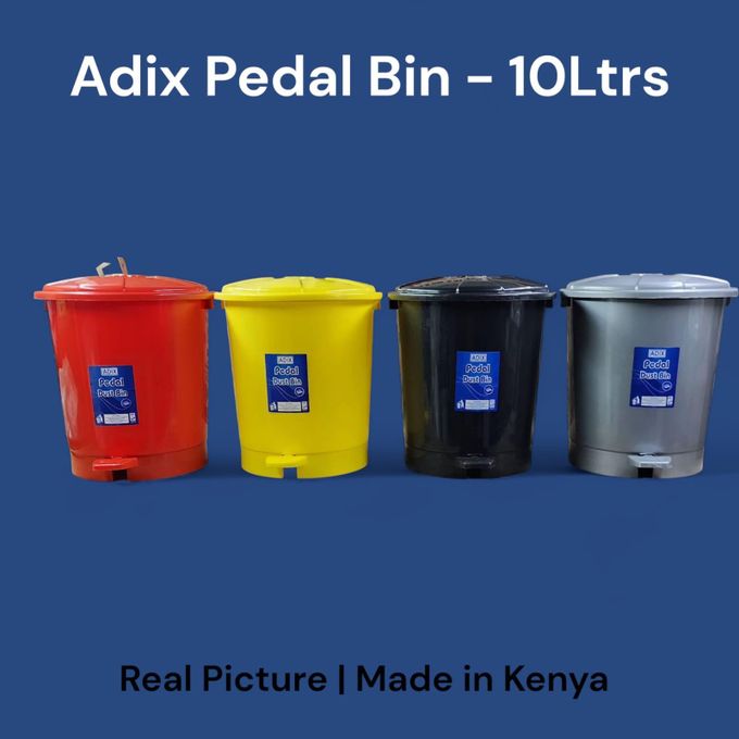 Generic Adix Pedal Dust Bin 10Ltrs Plain @ Best Price Online | Jumia Kenya